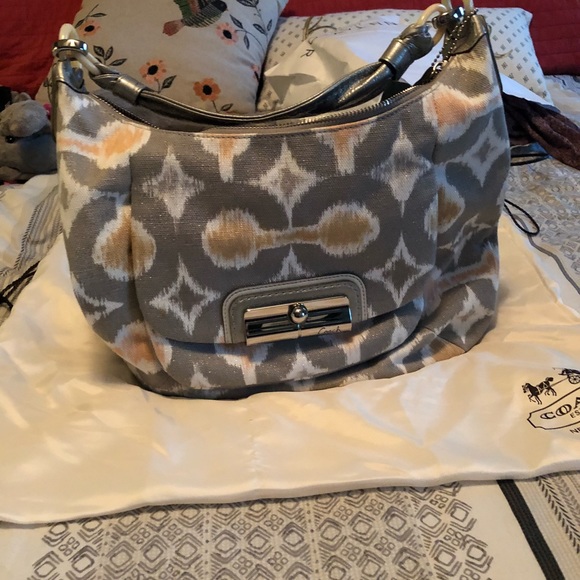 Coach | Bags | Coach Signature Kristin Ikat Handbag | Poshmark